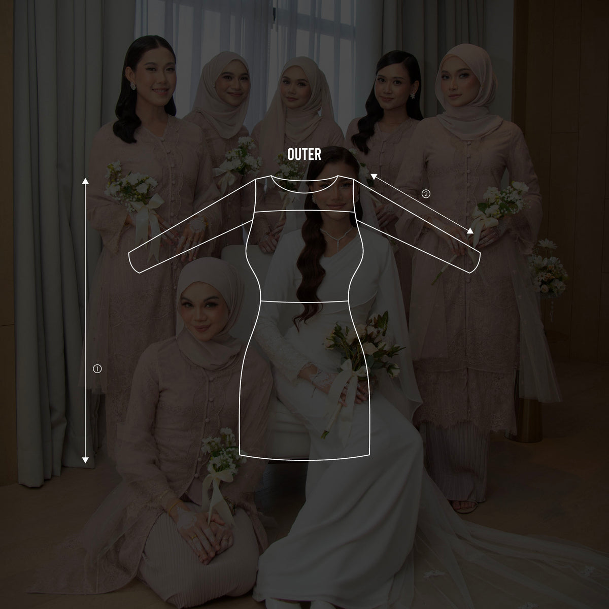 MERRILY THE BRIDESMAID - HENNA BROWN – Qiszar